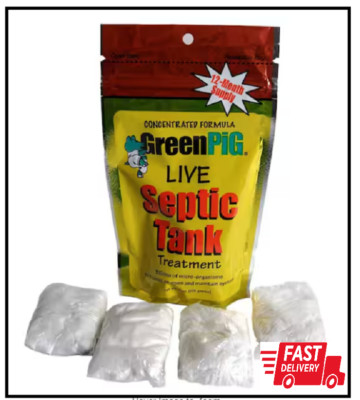 Septic Tank Treatment 1-Year Supply Tablets Capsules Regular Strength ...