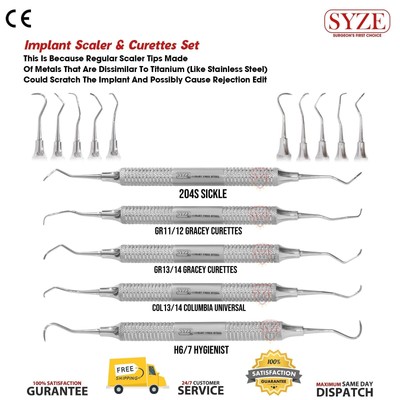 Dental Composite Gracey Curettes/ Sickle Scalers /Universal Columbia ...