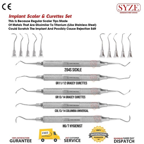 Dental Composite Gracey Curettes/ Sickle Scalers /Universal Columbia ...