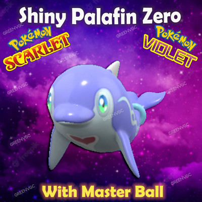 Shiny Palafin Zero 6iv Battle Ready | Pokemon Scarlet and Violet | eBay