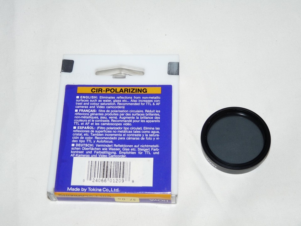 Hoya PL-CIR Circular Polarizing UV Filter Made in Japan 37mm | eBay