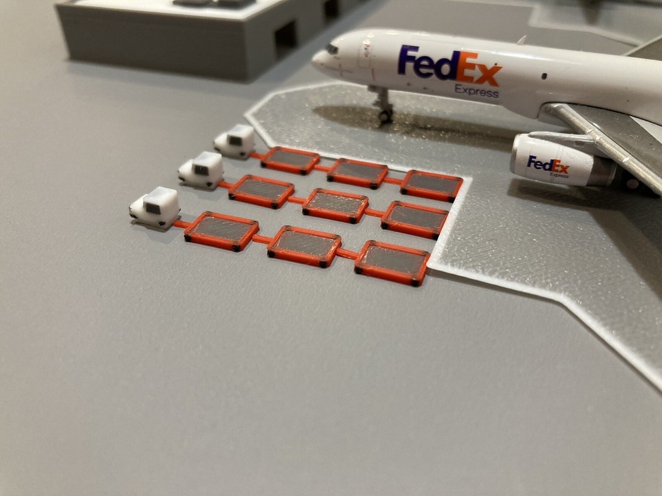 1:400 Scale Airport Cargo Cart FedEx (For Gemini Jets And Ng Models) | eBay