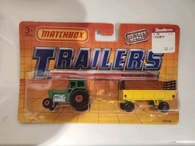 1990 Matchbox Trailers 32400 Die Cast Metal Green Tractor & Trailer NIB ...