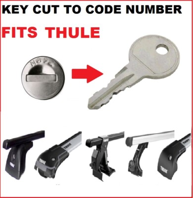 1 x Thule Roof Rack Keys Ski Rack keys "N" Series Replacement Key N001 ...