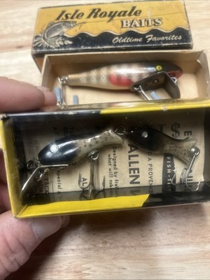 Lot of 2 RARE VINTAGE FISHING LURES NEW IN ORIGINAL BOX & 1 with ...