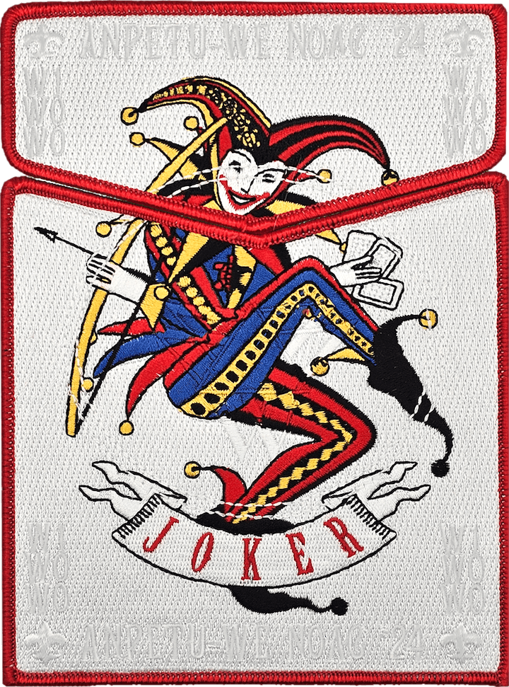 Boy Scout OA 100 Anpetu-We Lodge 2024 NOAC Joker Trader Flap Set | eBay