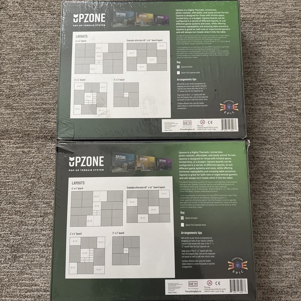 Upzone Pop-Up Terrain System - World Tomb Zone X2 - Two New Sets | eBay