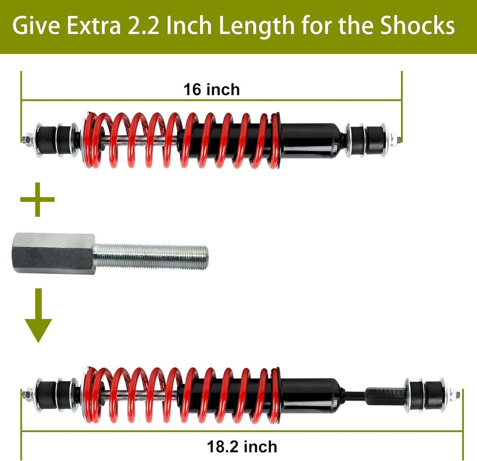 Golf Cart Shock Absorber Extension Rod Extenders for EZGO TXT, 70928 ...