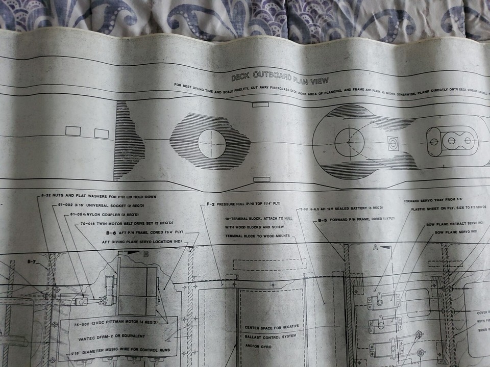 VTG 32nd Parallel Gato/Balao Submarine Model Boat RC Plans 9.5 FEET | eBay