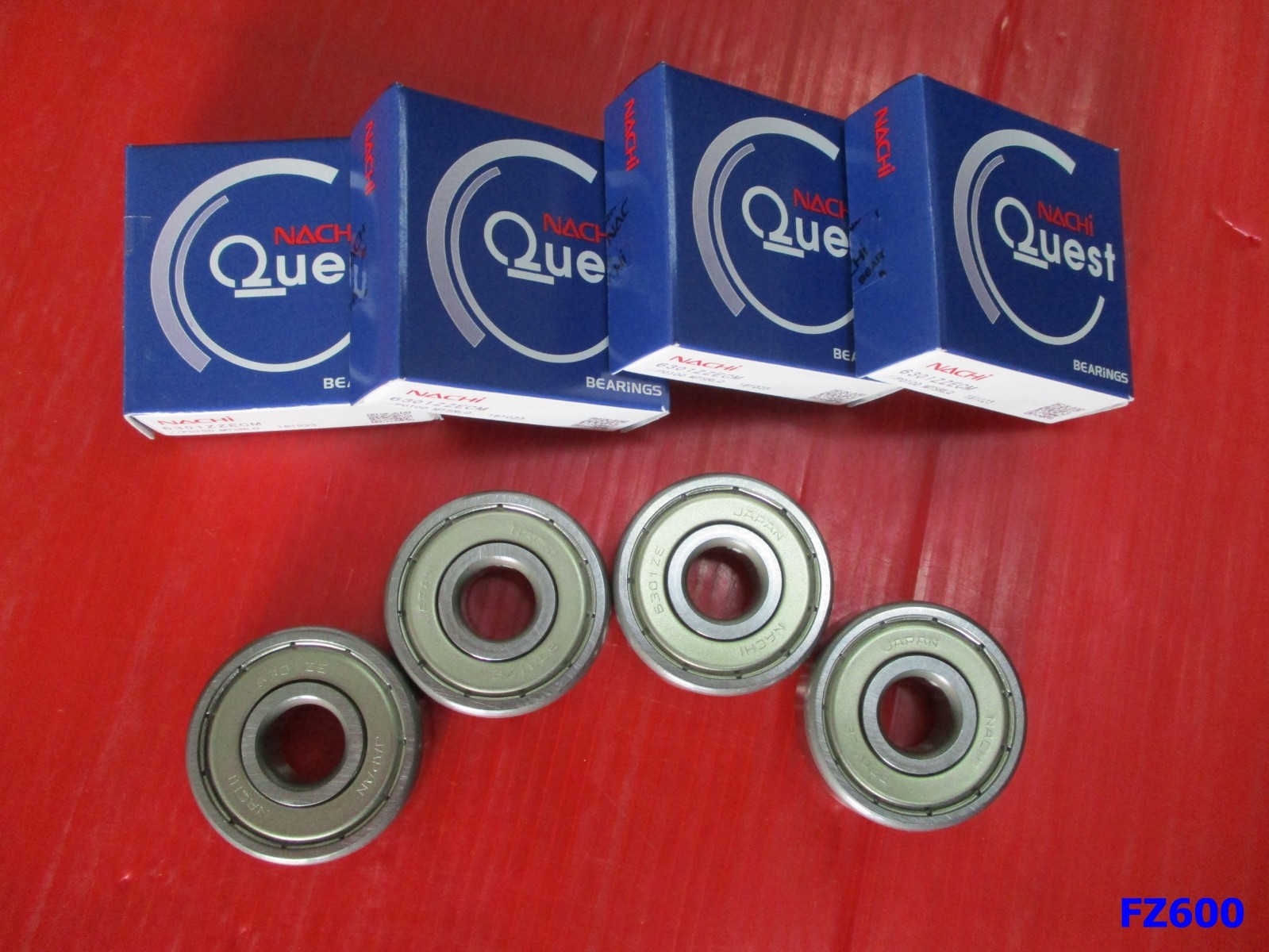 Fit YAMAHA FZ600 1987-1989 Front & Rear wheel bearing set "JAPAN" # ...