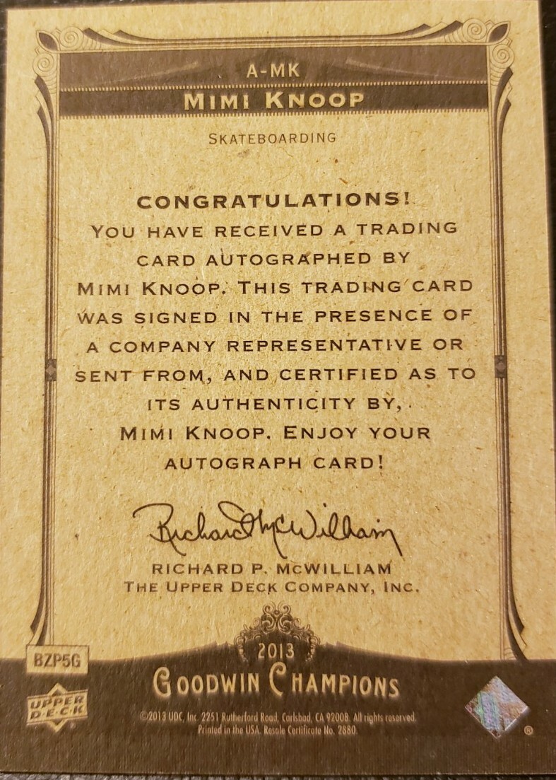 MIMI KNOOP 2013 Goodwin Champions AUTO Women's Skateboarding Olympics X ...