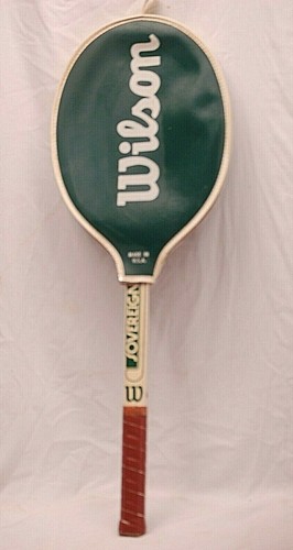 Wilson Sovereign Wooden Tennis Racket with Wilson Cover 4-1/4" Grip ...