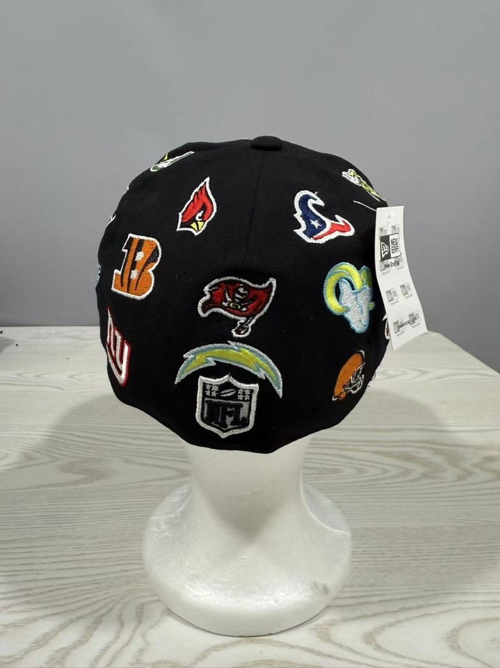 Men's NFL All-Team side patch Black 59FIFTY multi-color fitted hat | eBay