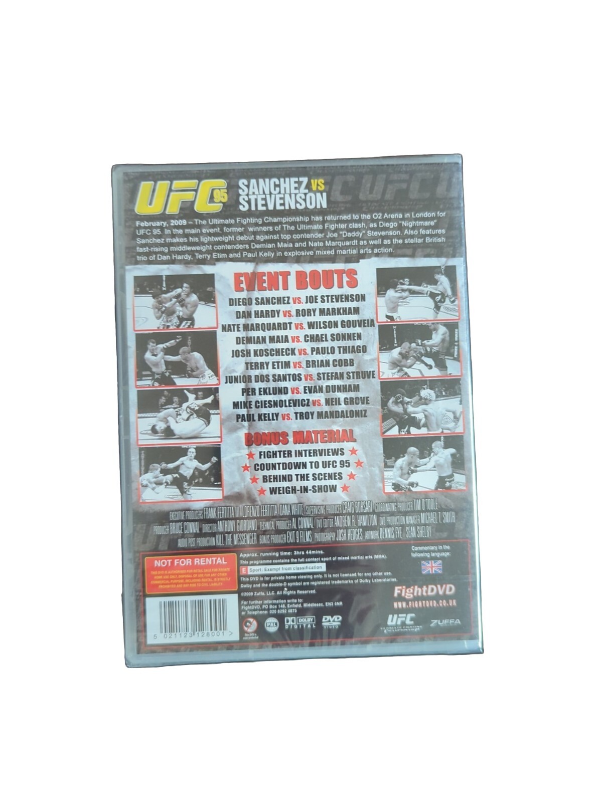 Ultimate Fighting Championship - UFC 95 - Sanchez Vs Stevenson (DVD ...