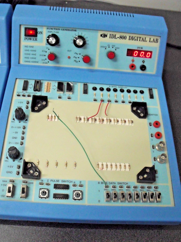 2X K&H DIGITAL LOGIC LAB IDL-800 FUNCTION GENERATOR DIGITAL ELECTRONICS ...