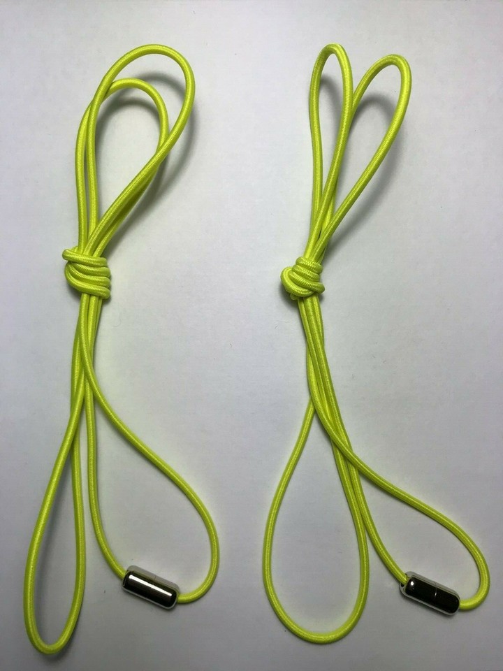 2 Pair Easy No Tie Tieless Elastic Lock Laces Shoe Laces Strings for ...