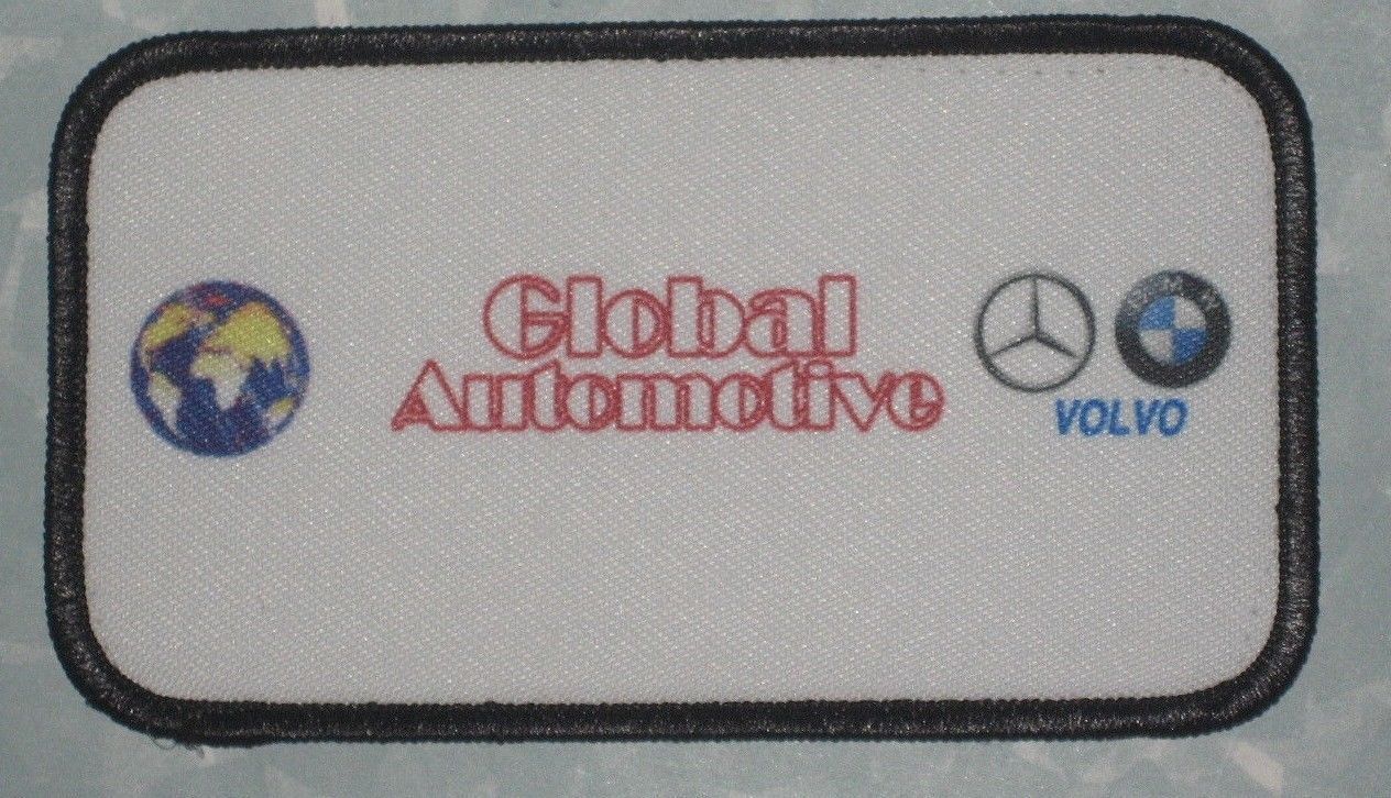 Global Automotive Patch Truck Driver 4 1/2" x 2 1/2" vintage BMW Volvo ...