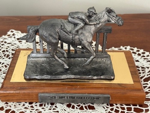 Michael Ricker The Museum Collection Cast Pewter Race Horse and Jockey ...
