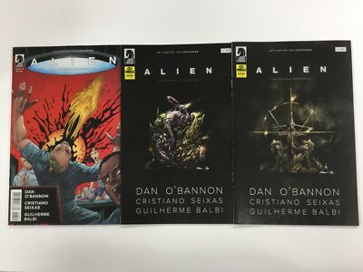3x ALIEN Original MOVIE Screenplay COMIC # 1 2 3 Dan OBannon ALIENS AVP ...