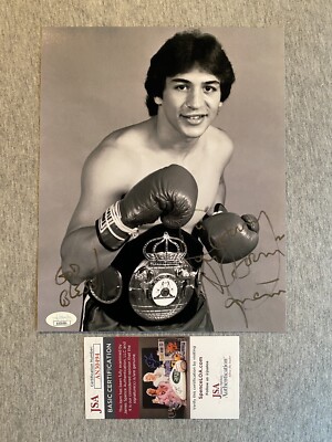 BOXING CHAMPION RAY BOOM BOOM MANCINI AUTOGRAPH 8x10 PORTRAIT PHOTO JSA ...