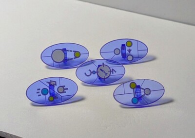 Lego Dimensions 71200 Keystone Lot Oval Trans-Purple Minifigure Shield ...