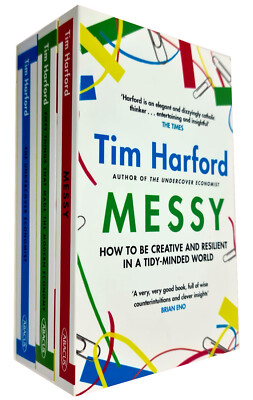 Tim Harford 3 Books Collection Set Messy, Undercover Economist, Fifty ...