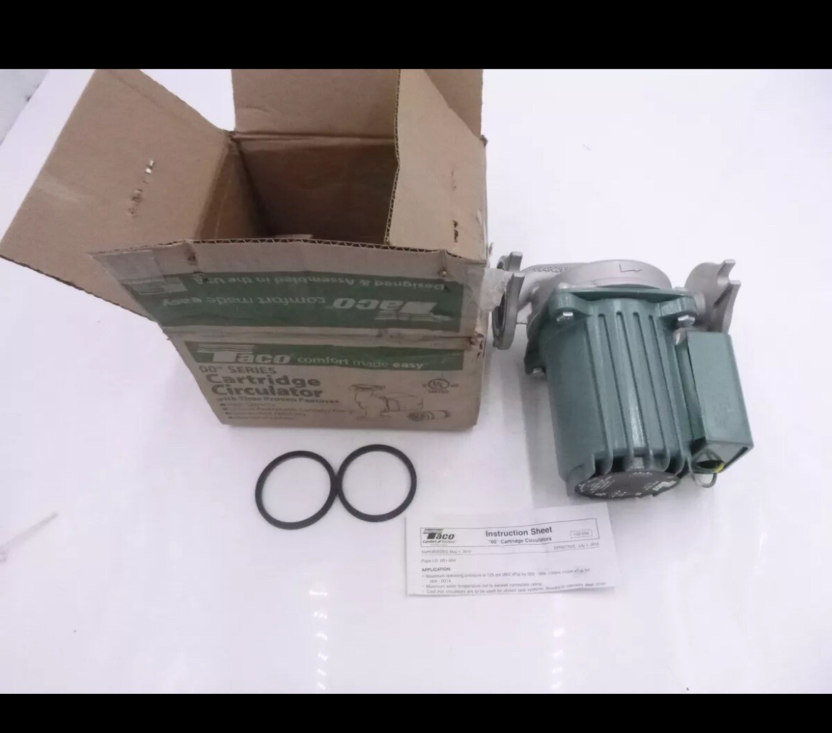 Taco 009-Sf5 Potable Water Circulating Pump, 1/8 Hp, 115V, 1 Phase ...