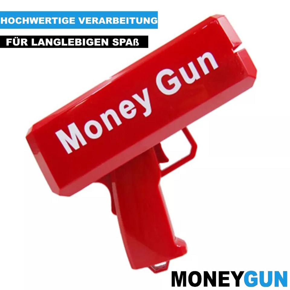 Moneygun Toy Money Gun Party Revolver Banknotes Cash Gun With Fake ...