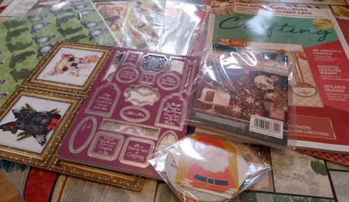 CARD MAKING CHRISTMAS BUNDLE HUNKYDORY CRAFTING MAG ISSUE 84 /FESTIVE ...