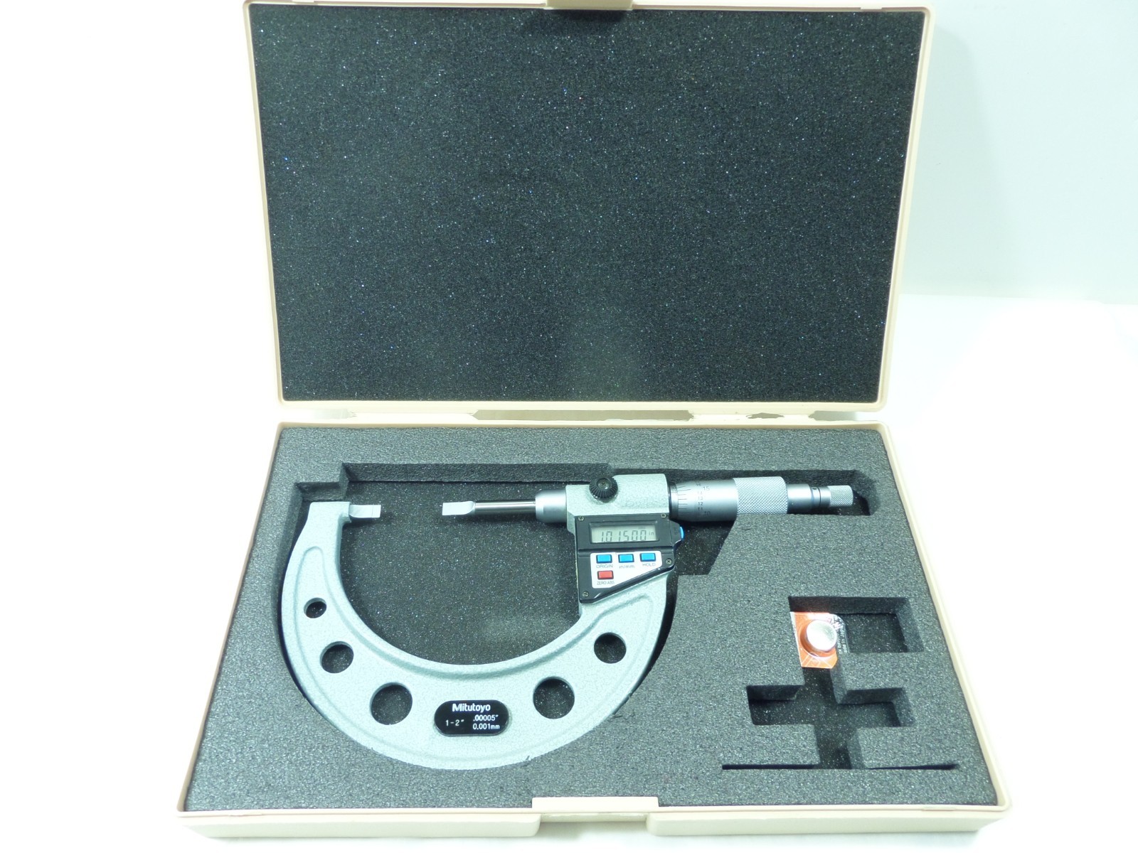 MITUTOYO OUTSIDE MICROMETER # 422 - 342 - 10 .. 1 - 2 .. DIGIMATIC ...