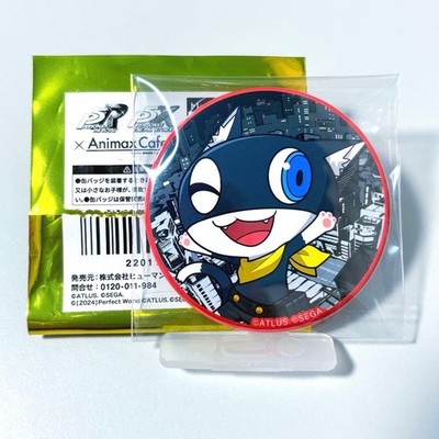 Persona5X Morgana Trading Can Badge Suipara Anime Cafe P5R P5X New | eBay
