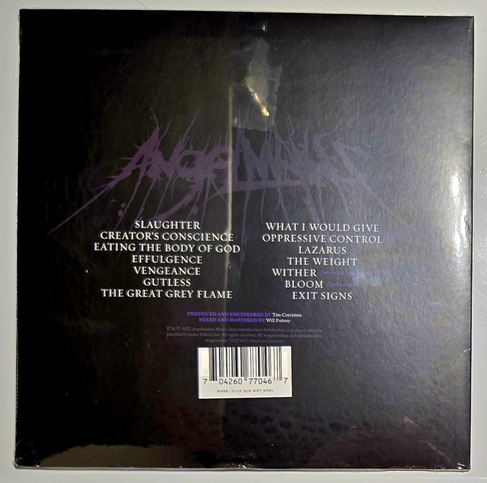 ANGELMAKER Sanctum Silver, Black, and White Marble [Dusk] Vinyl Record ...