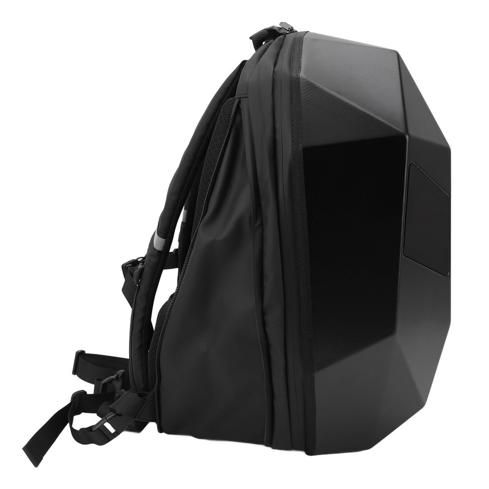 LED Backpack DIY Pattern Hard Shell Helmet Laptop Bag Motorcycle Riding ...