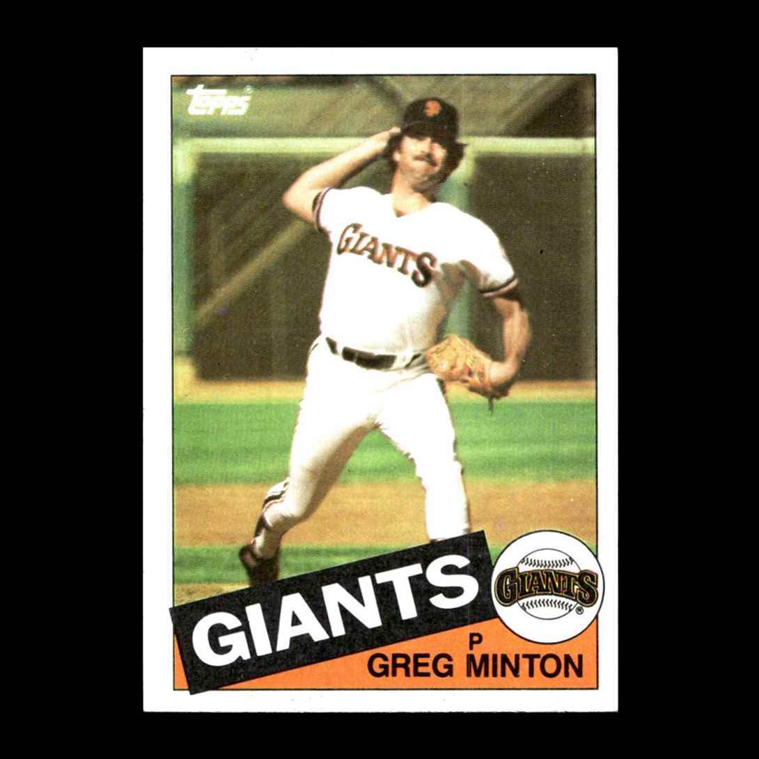 Greg Minton 1985 Topps San Francisco Giants #45 R321G 37 | eBay