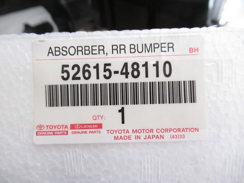 Genuine OEM Toyota 52615-0E040 Rear Bumper Energy Absorber 2008-2010 ...