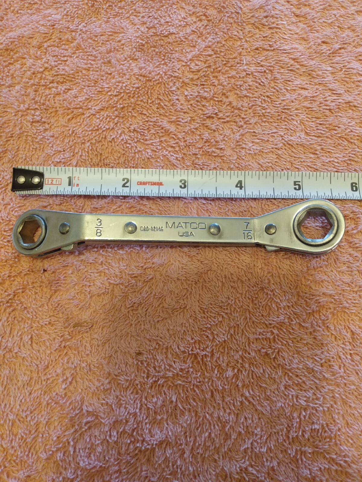 Matco Tools Closed End Ratchet Wrench 3/8x7/16 Inch Reversible | eBay