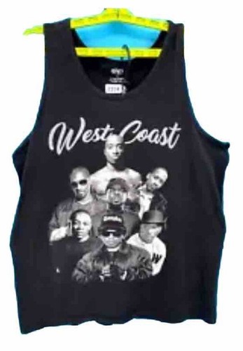 West Coast Rap Shirt XL Black Tank Top Tupac 2pac Snoop DMX Legends ...
