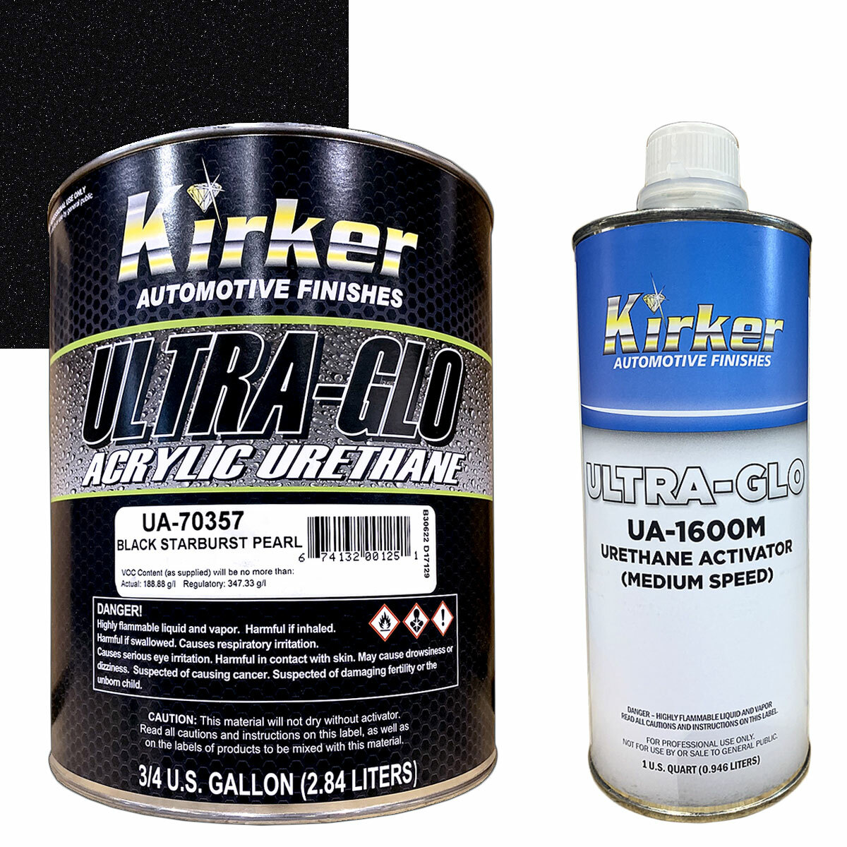 0.75 Gal Kirker Ultra-Glo Car Paint Black Starburst UA-70357 | Single ...