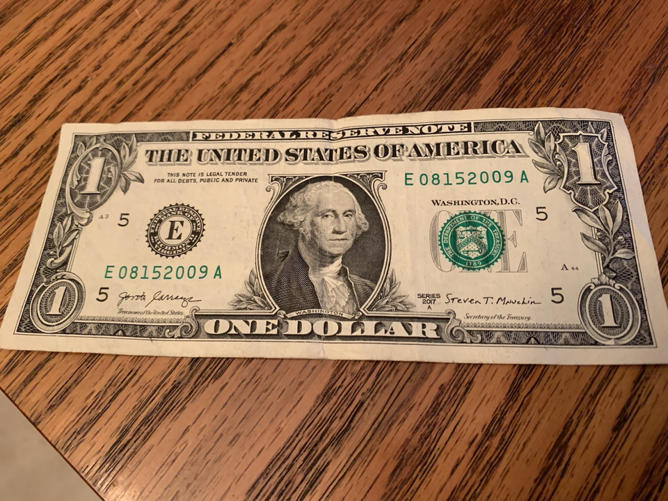 One Dollar Birthday Note 2017A E08 15 2009A Aug 15th 2009, Anniversary | eBay