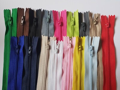 ZIPS, zippers Material SIZE 24 cm, Standard style ZIP | eBay