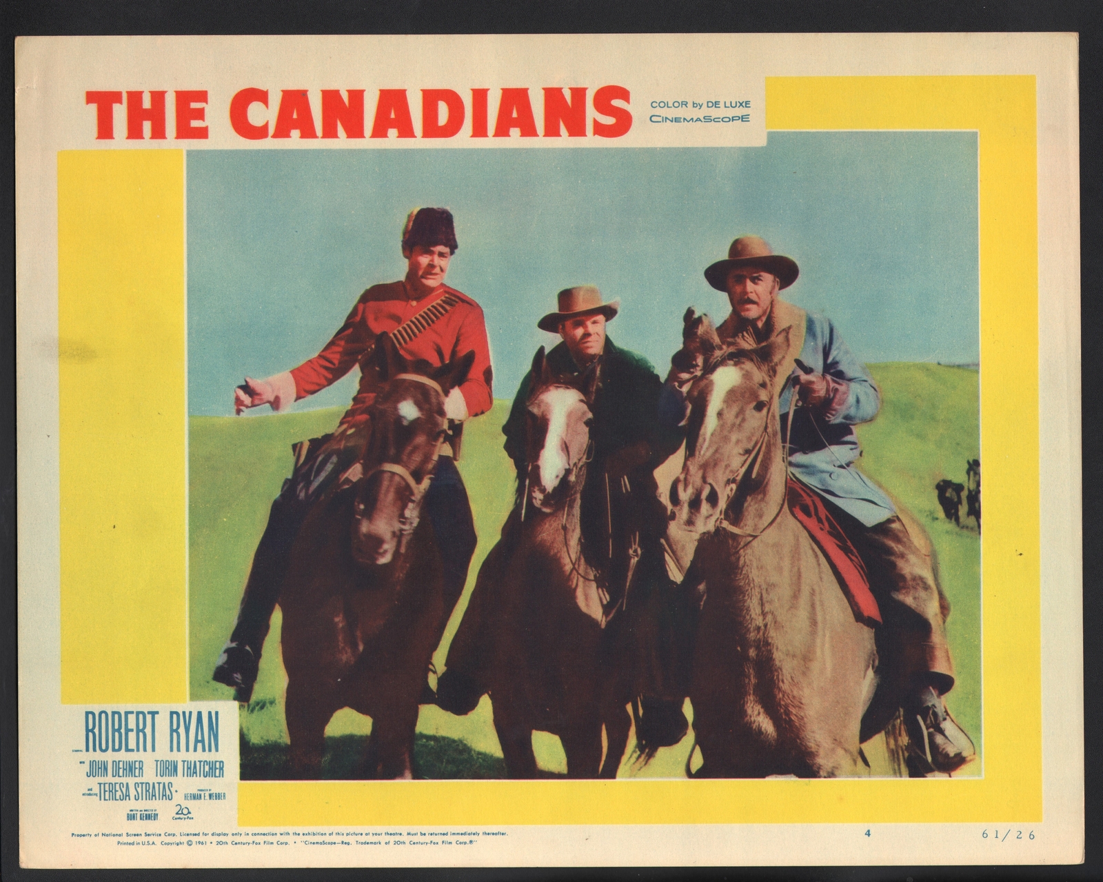 Lobby Card: Canadians Lobby Card-#4 Robert Ryan, John Dehner, and Torin ...