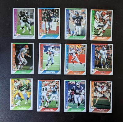 1991 Pacific Football Cards U Pick to Complete Your Set From List 1-320 ...