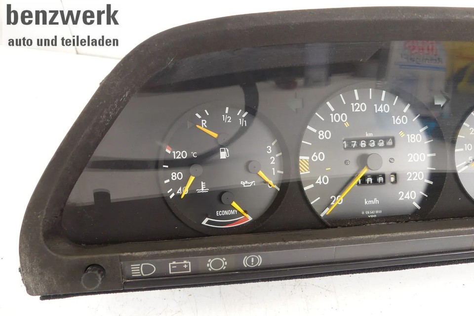 Mercedes W126 Kombiinstrument Cockpit Tacho 1265420901 K=6583 ️ | eBay.de
