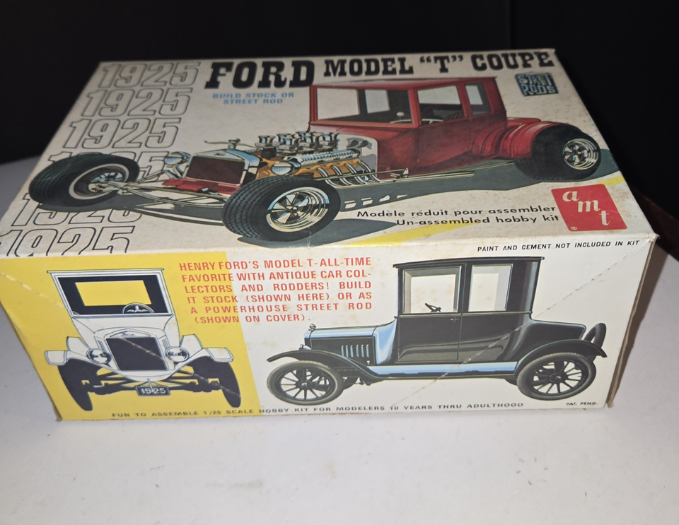 AMT 1925 Ford Model T Coupe Street Rods 1:25 Model - PARTS LOT - Bonus ...
