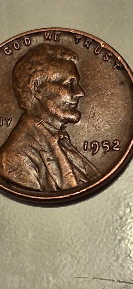 1952 No Mint Mark Penny Error Coin L Close To The Rim Exalted Quality ...