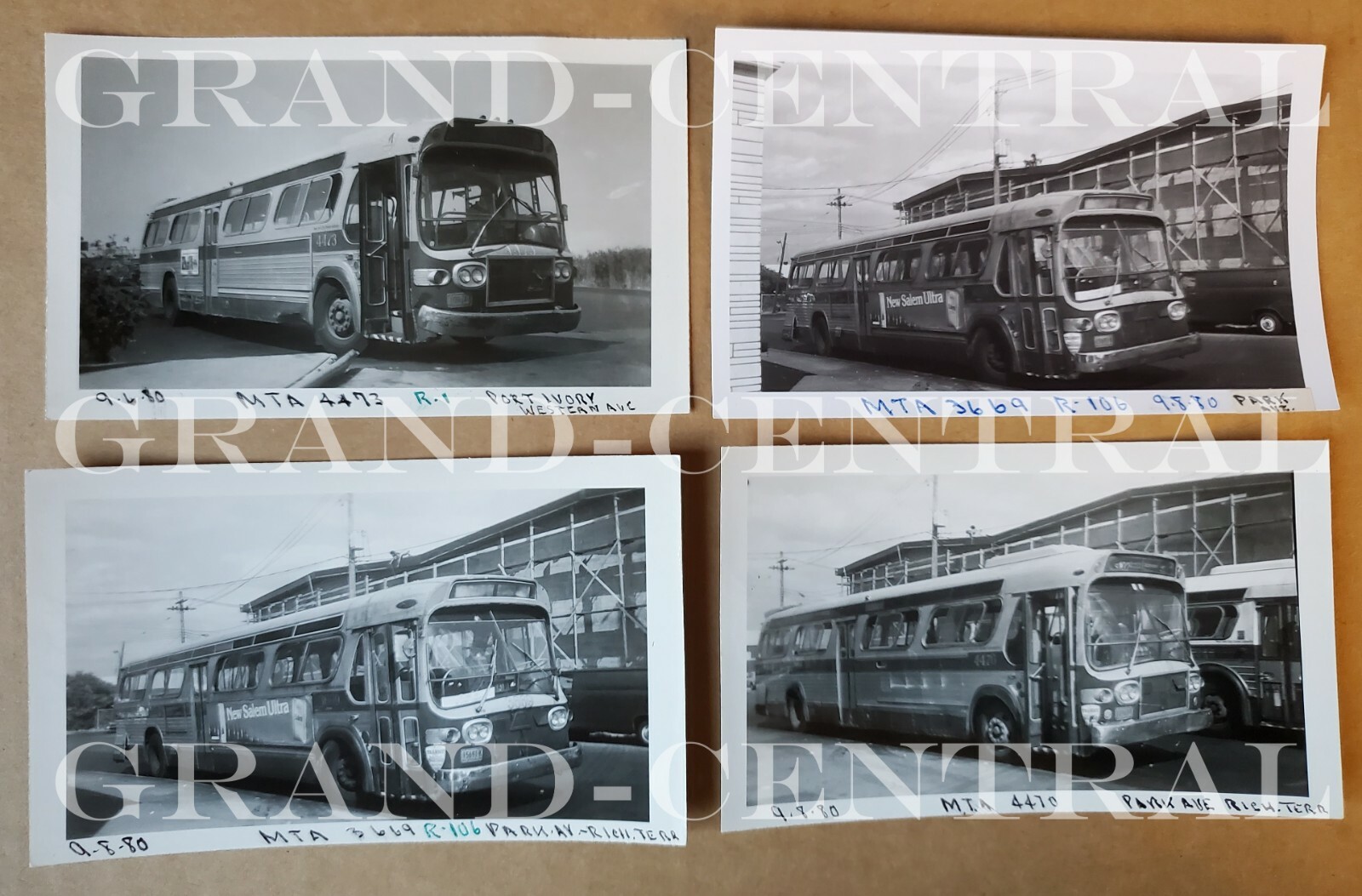 LOT OF 4 ORIGINAL 1980 NYCTA BUS PHOTO MTA STATEN ISLAND NY NYC ...