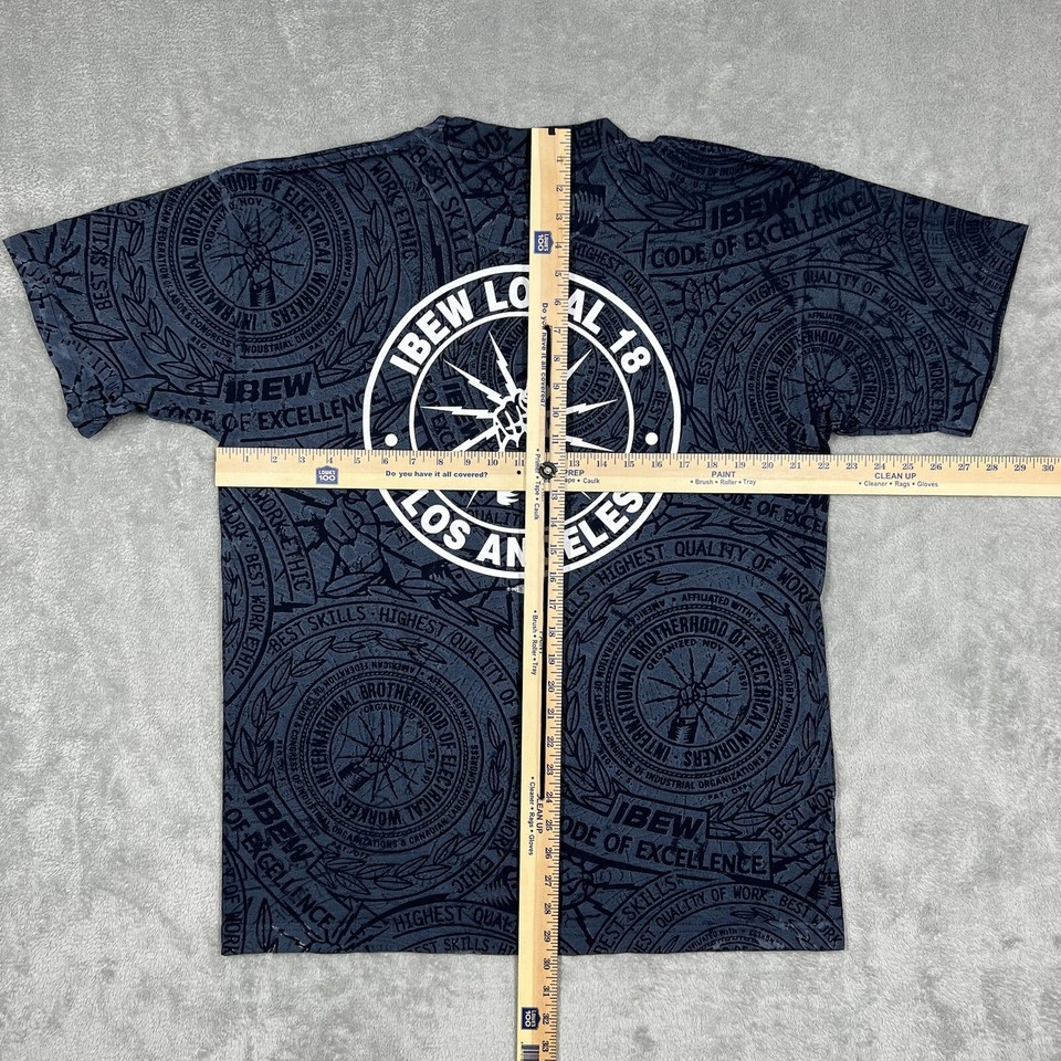 Vintage UNIONMADE IBEW Local Union 18 Los Angeles Mens XL T-Shirt Navy ...