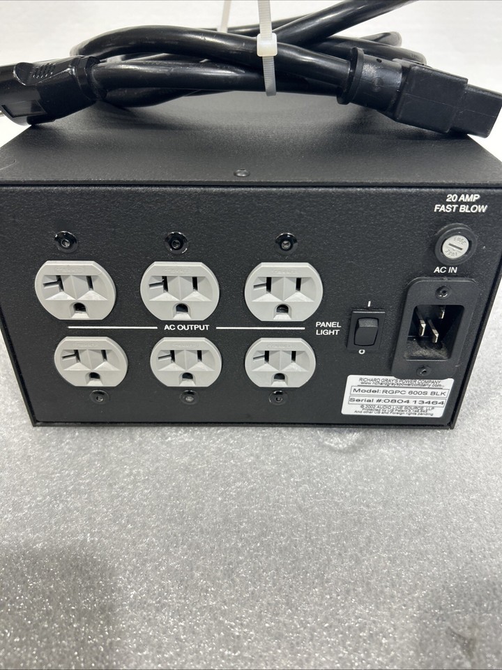 Richard Gray’s Power Company RGPC 600S BLK W/ Cable NO FRONT DISPLAY ...