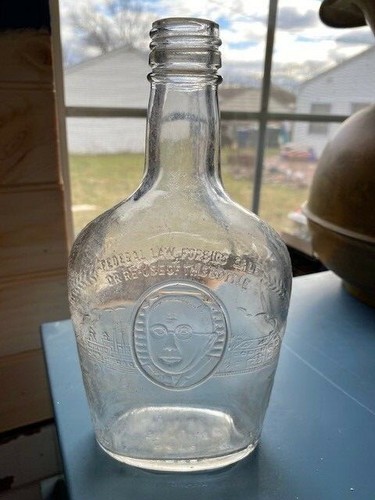 Vintage 1930's Harry Wilken & Family Distillery Embossed Empty Whiskey ...
