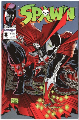 Spawn # 8 NEAR MINT Feb. 1993 1st App. of Vindicator. Spawn centerfold ...